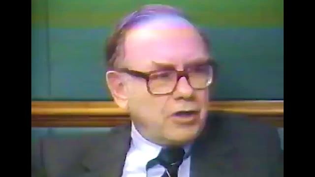 Уоррен Баффетт. Редкое интервью 1988г.