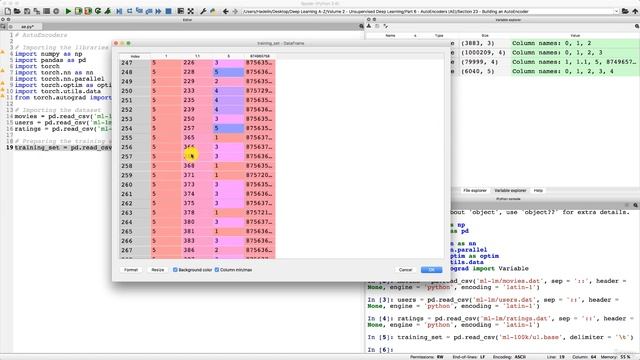 004 Step 2 - Preparing Training and Test Sets for Autoencoder Recommendation System*21