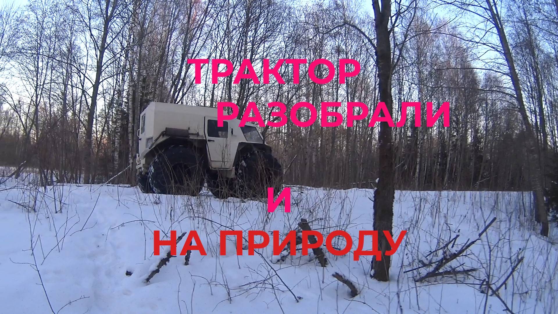 В Гараже, а потом на Вездеходе на Природу