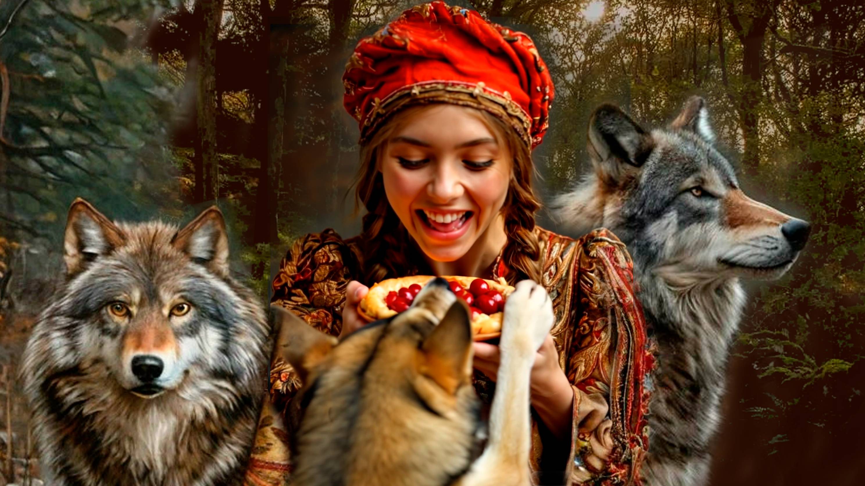 Серый волк и Красная Шапка