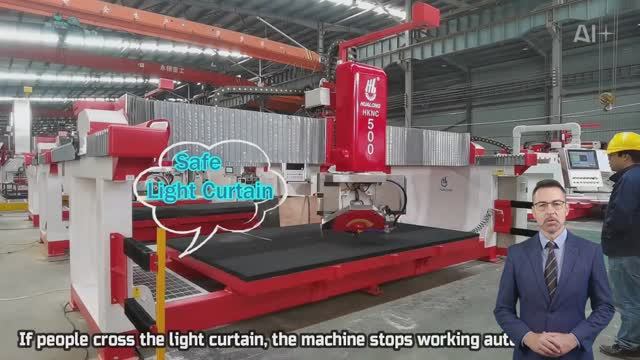 5-осевой мостовой станок для резки камня с ЧПУ HKNC-500Plus