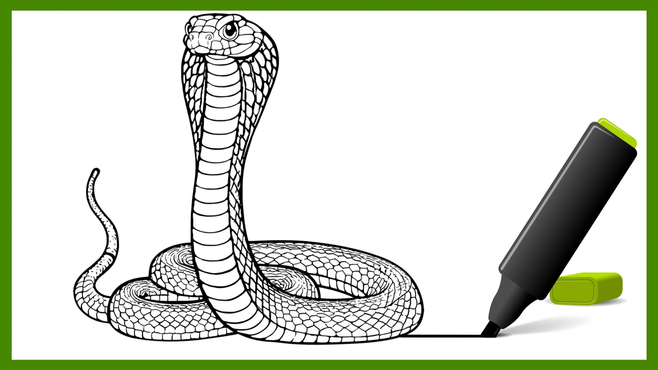 Как нарисовать змею \\ змея // год змеи 2025