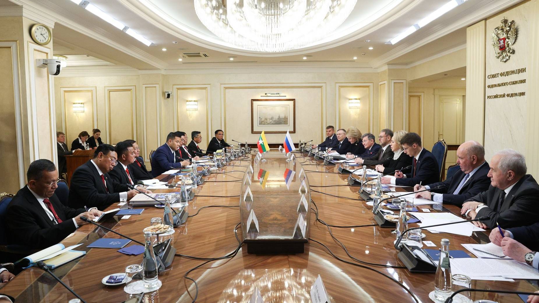 Валентина Матвиенко провела встречу с Премьер-министром Республики Союз Мьянма Мин Аун Хлайном