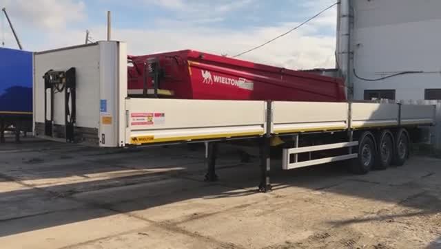 Обзор бортового открытого полуприцепа WIELTON NS3S (шаланда)
