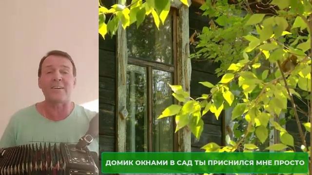 Поем вместе песню Домик окнами в сад. Гармошка. #song