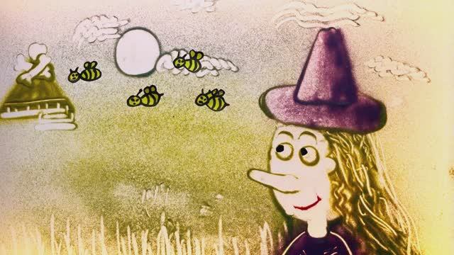 «Тортик и сонная пчелка» мультфильм в технике рисования песком и перекладной анимации.