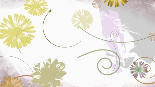 Футаж Падают цветы