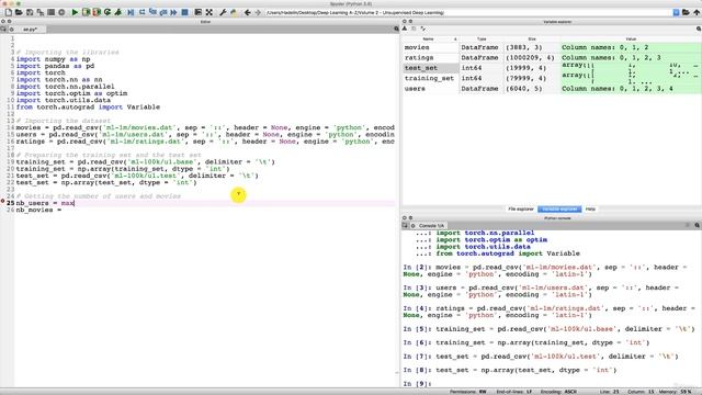 006 Step 3 - Preparing Data for RBM Calculating Total Users and Movies in Python*18
