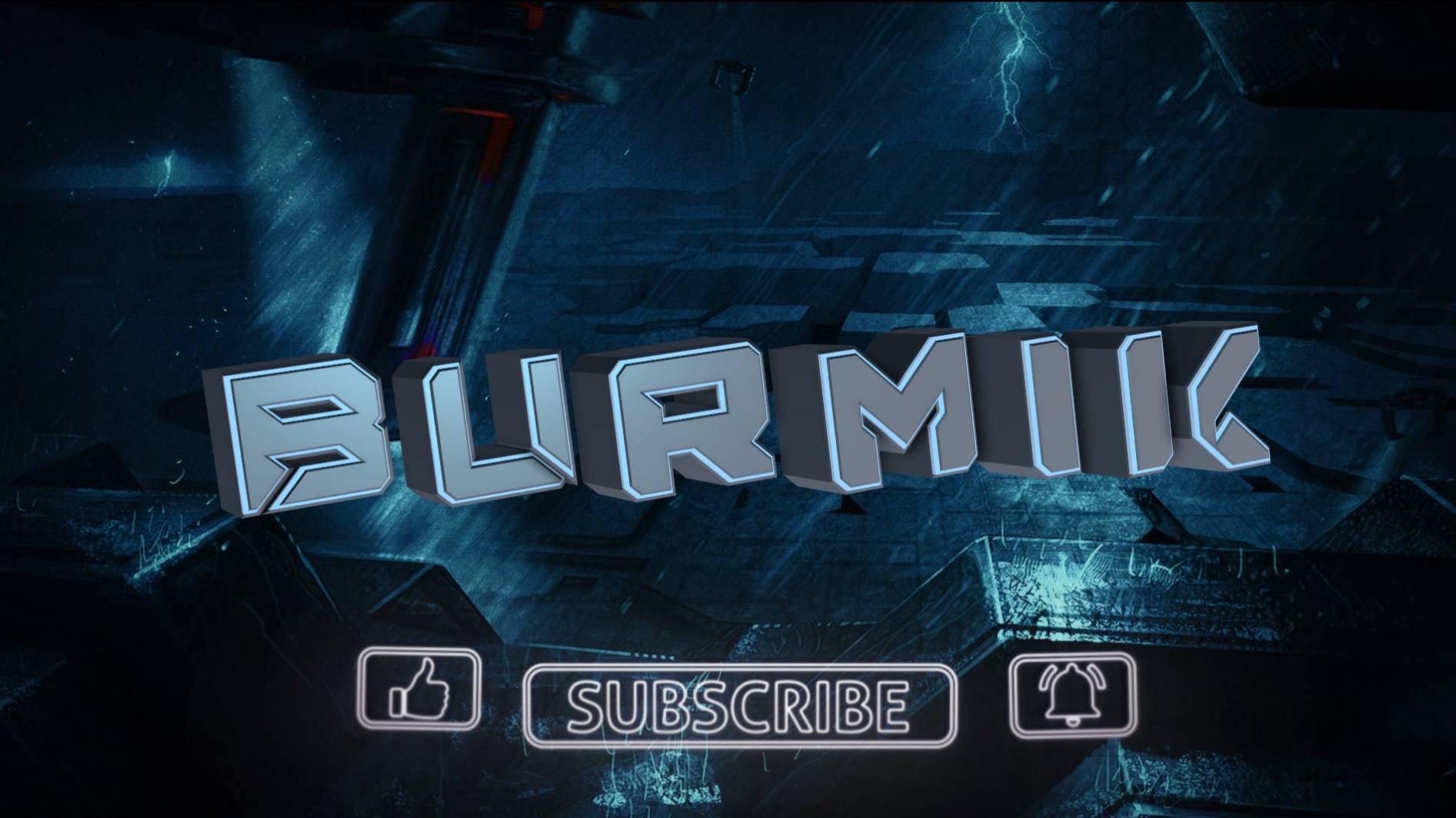 3D-аутро для youtube-канала Burmik