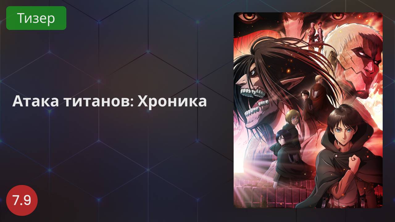 Атака титанов: Хроника 2020 - Тизер