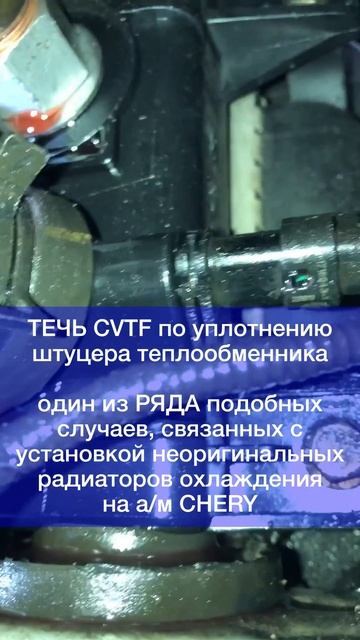 Chery. Не заметил течи - приговорил вариатор.