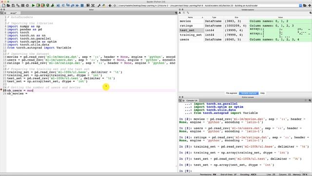 005 Step 3 - Preparing Data for Recommendation Systems User --& Movie Count in Python*21