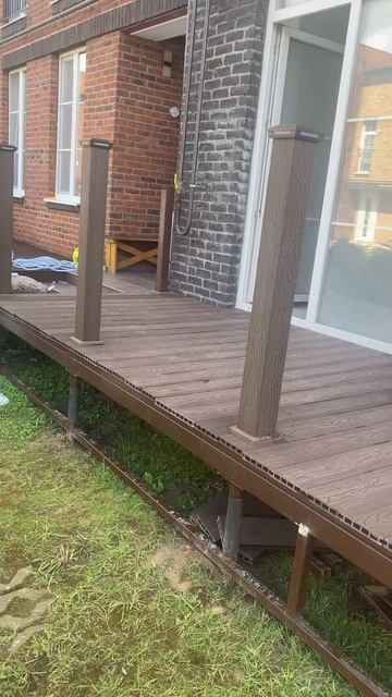 Монтаж террасы и ограждения из ДПК Decliene. Монтаж доски дпк