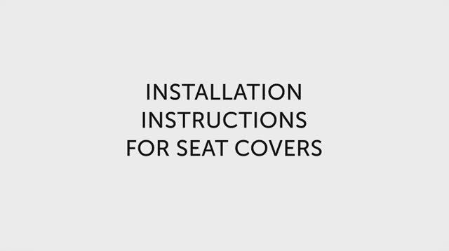 Installation instructions for car seat covers LordAutofashion