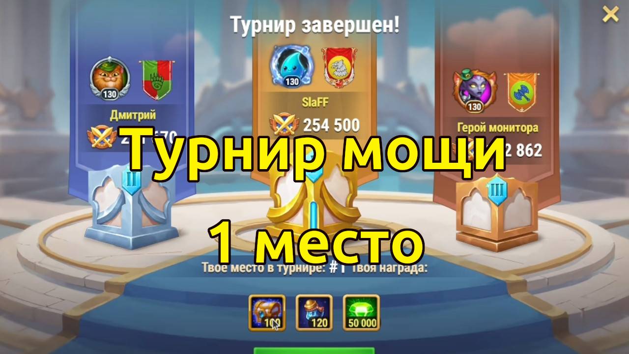 Турнир мощи 1 место / Хроники Хаоса Эра Доминиона
