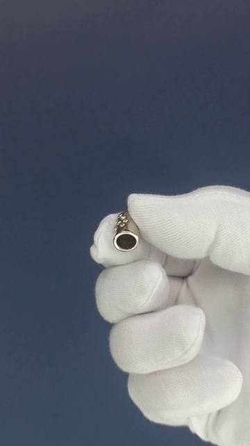 Наконечник никель со стразами. Артикул 00217