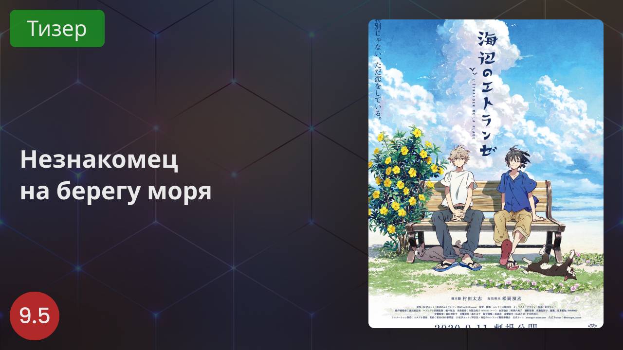Незнакомец на берегу моря 2020 - Тизер