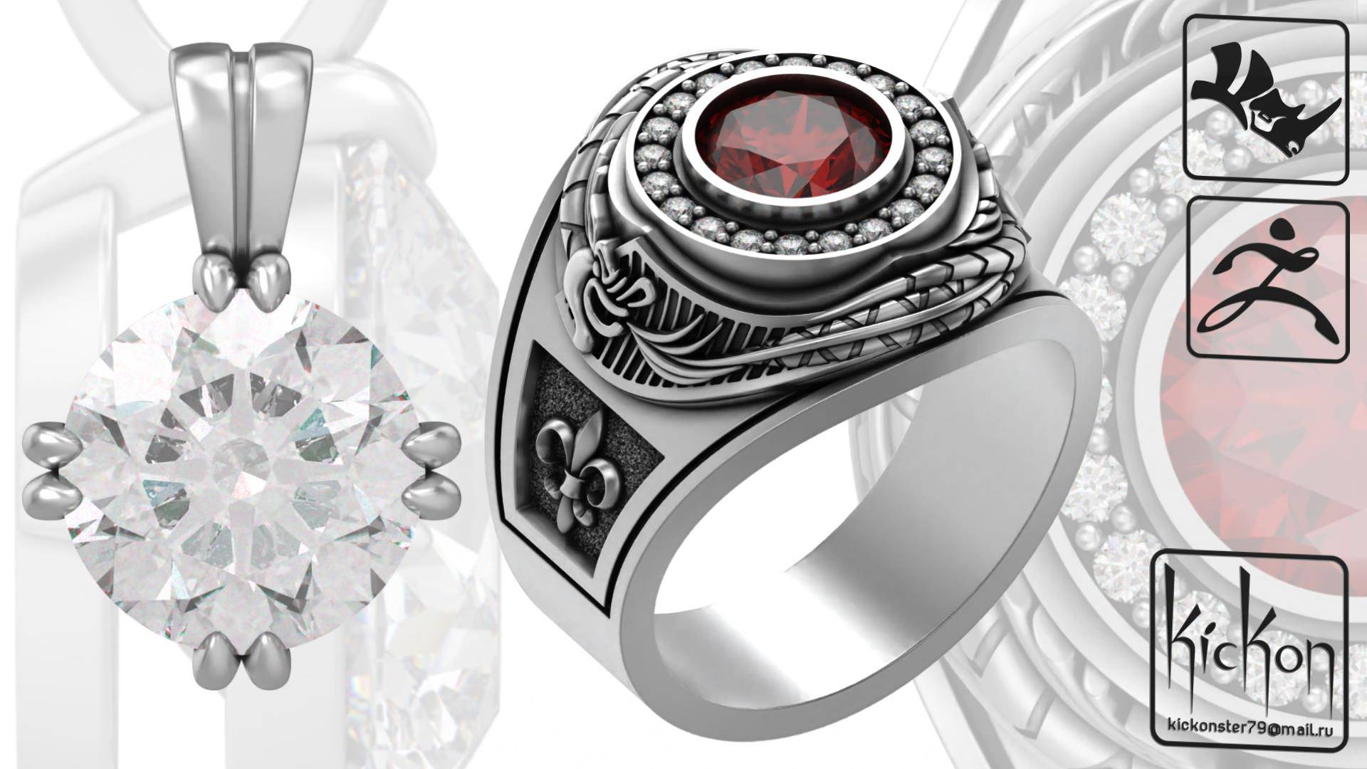 Rhinoceros, Zbrush. Поювелирим.