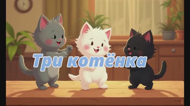 Три котенка (Детская песня по мотивам сказки Владимира Сутеева "Три котенка")