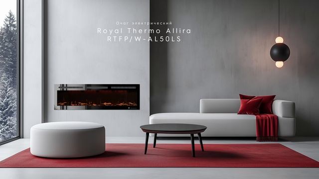 Камин Royal Thermo Allira 50 — встраиваемый в нишу электрический очаг