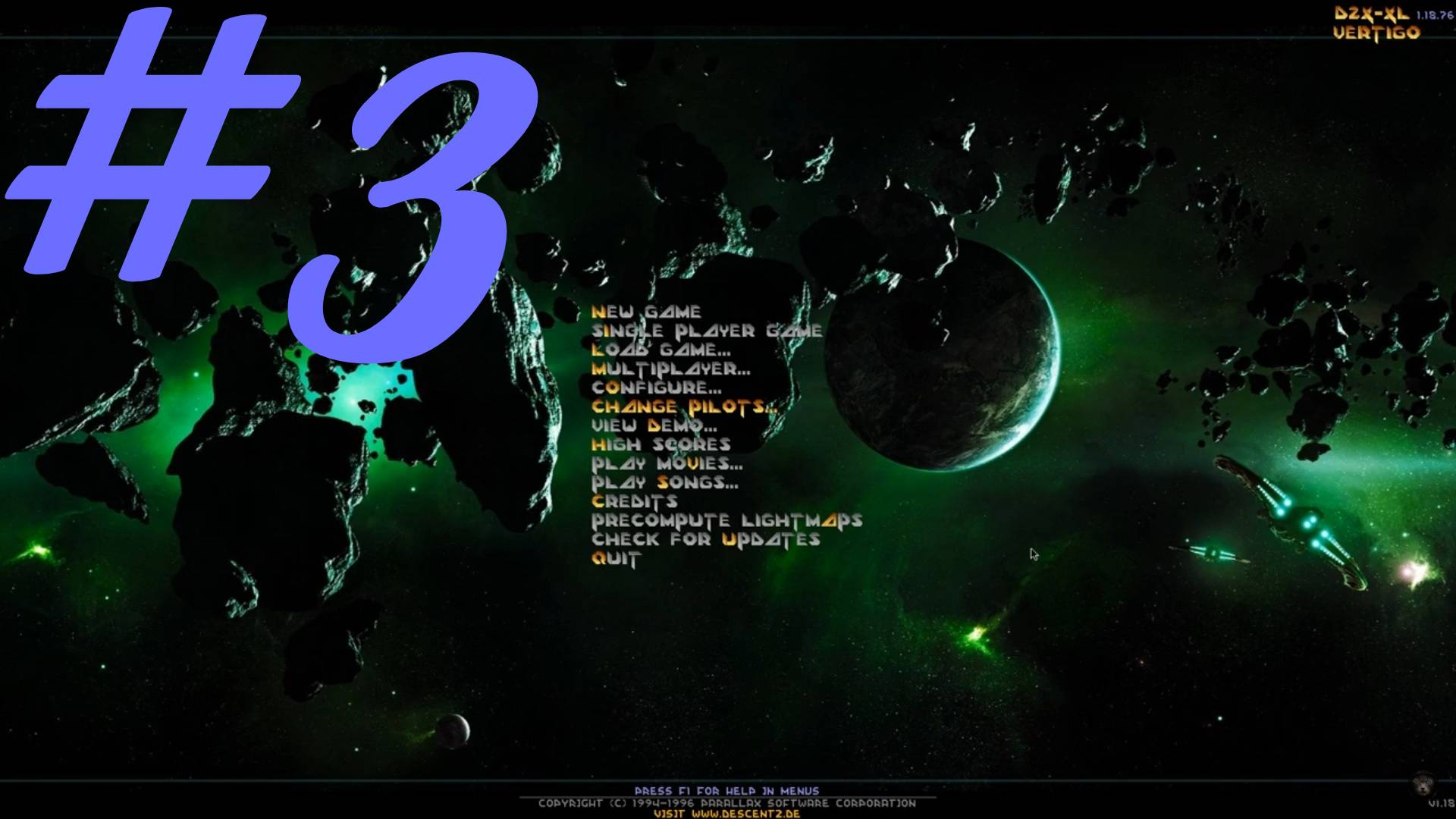 Descent D2X-XL Level 3 Лунная военная база