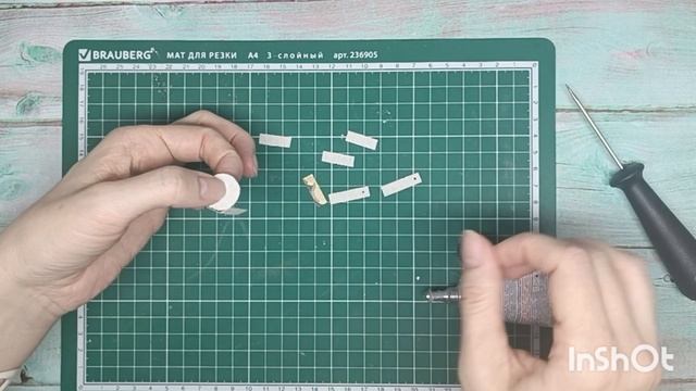 Миниатюра для ватной игрушки: коромысло и ведра