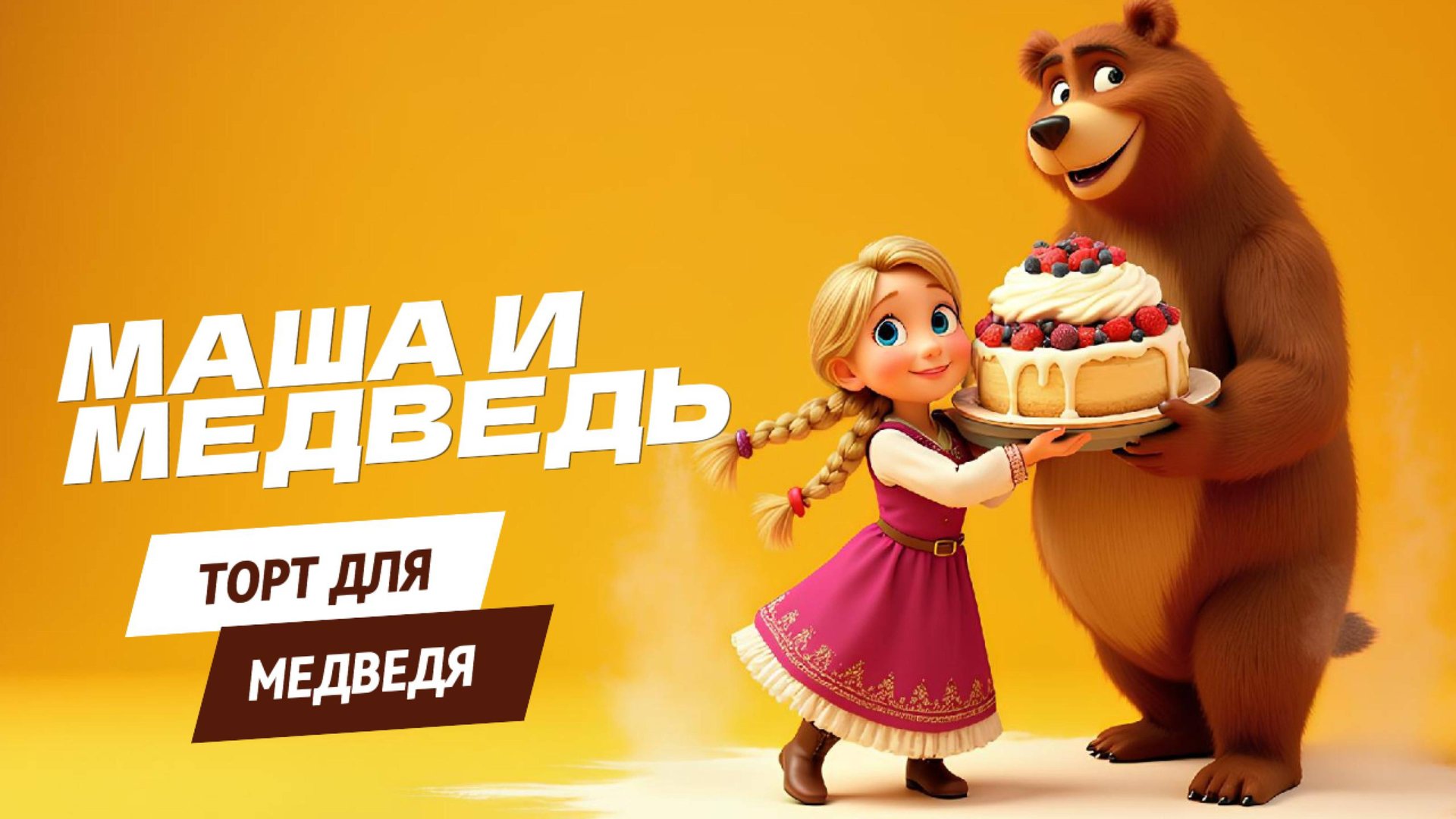 🌸 Маша и Медведь: Весенний Торт 🎂🌿