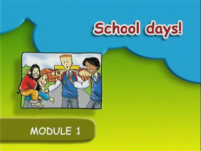 Spotlight 3 DVD - Module 1, Unit 1a p.10 - School again! School objects