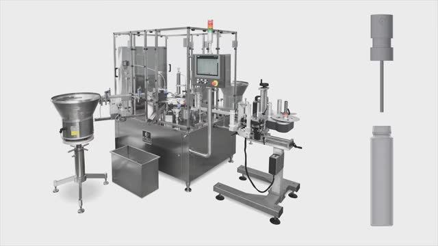 Автоматическая машина для розлива пробников с нанесением этикетки модель G 250