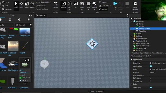 Делаю карту в роблокс студио