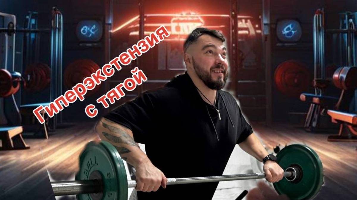 Гиперэкстензия с тягой