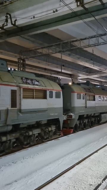 Тепловоз 2М62У-0200 на ст. Кунцево-1 #train #тепловоз #diesel #2М62 #2М62У #Кунцево #МЖД #РЖД #ЖД