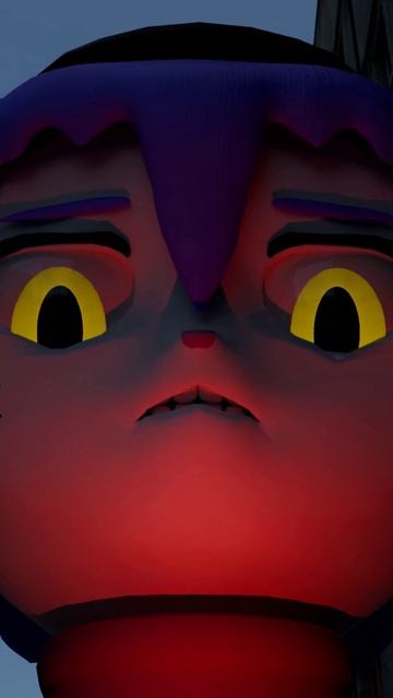 Кот с фиолетовыми волосами встретил бандита