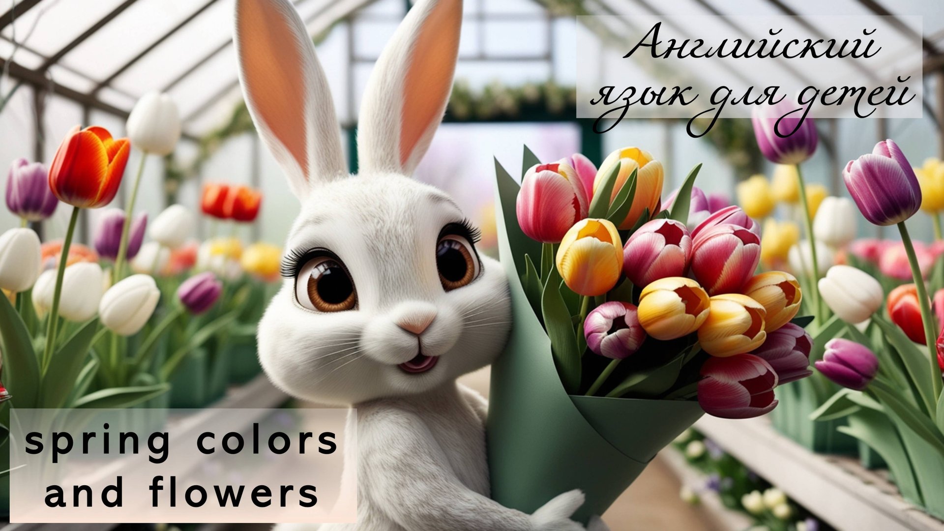 Урок английского языка для детей: Весенние цвета и цветы Spring colors and flowers