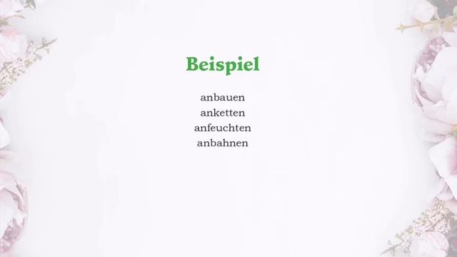 DEUTSCH TIPPS & TRICKS / Vorsilbe an- / 4 aus 5