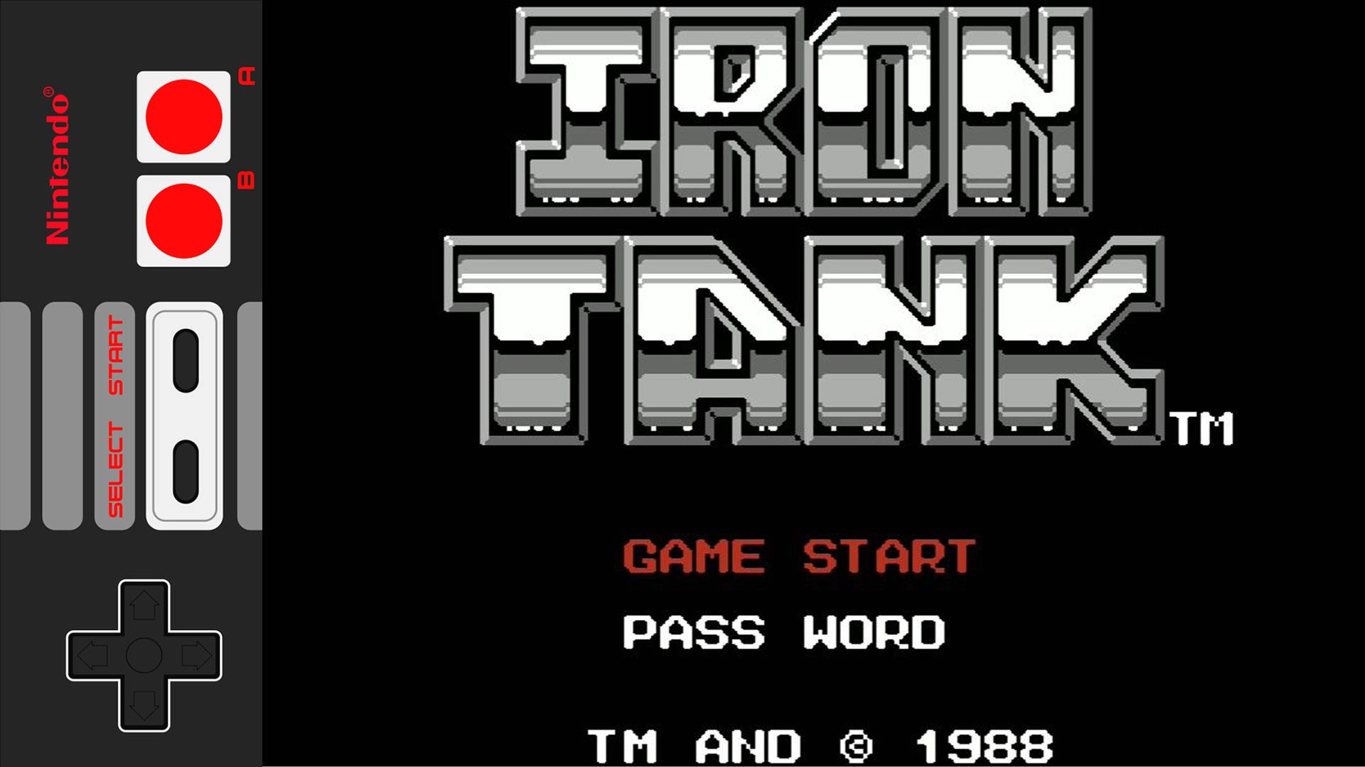Iron Tank // Стальной Танк // NES // 1440p, 60 fps