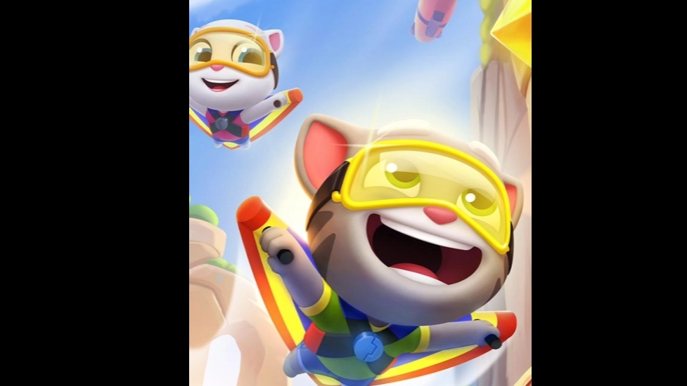 Говорящий Том бег за золотом