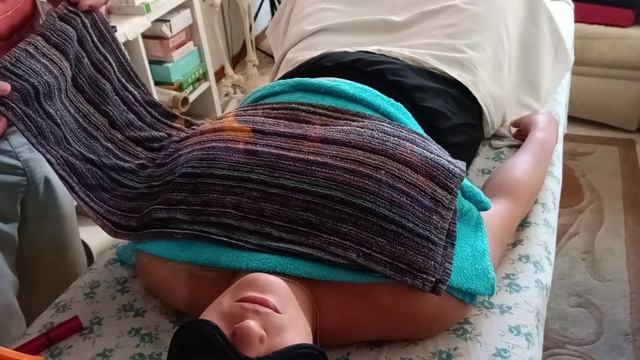 Прогревание Огнём женской груди, со специальными средствами от мастопатии. Обучение Огне терапии.