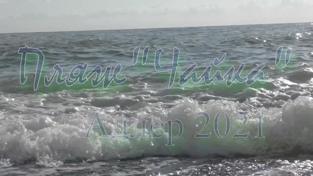Пляж Чайка Адлер 2021г