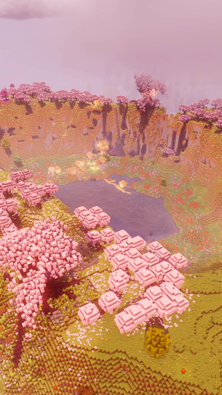 Сид вишнёвых гор в майнкрафте #майнкрафт #СидыМайнкрафт #minecraft