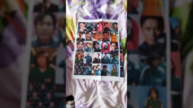 распаковка наклейки игры в кальмара обзоры