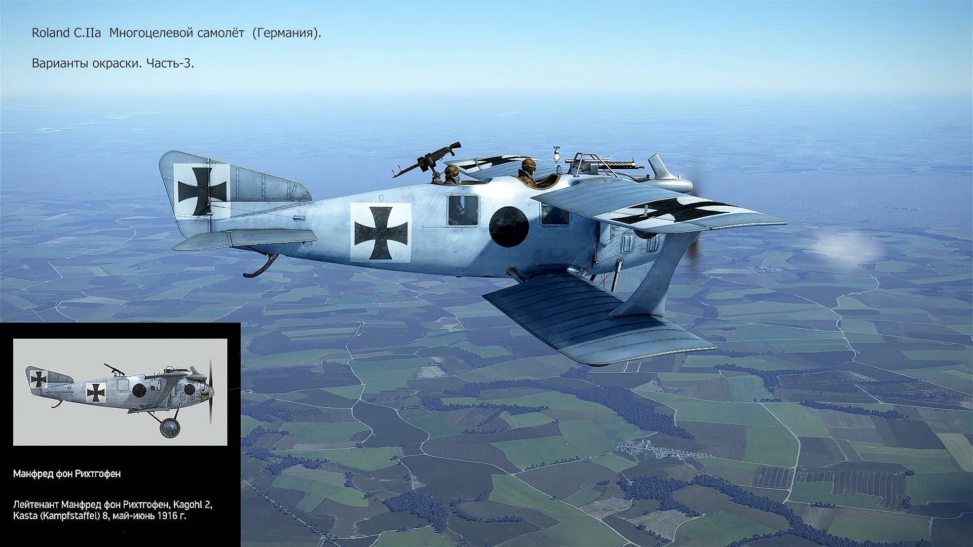 Roland C.IIa. Многоцелевой самолёт (Германия). Варианты окраски. Ч-3. Симулятор «Flying Circus".