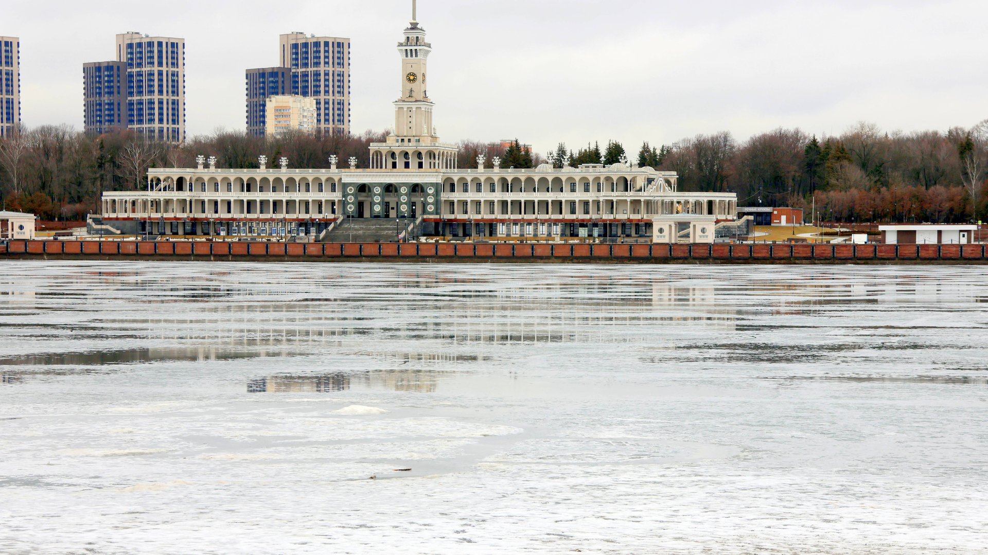 Химкинское водохранилище. Последний лёд. 06.03.2025