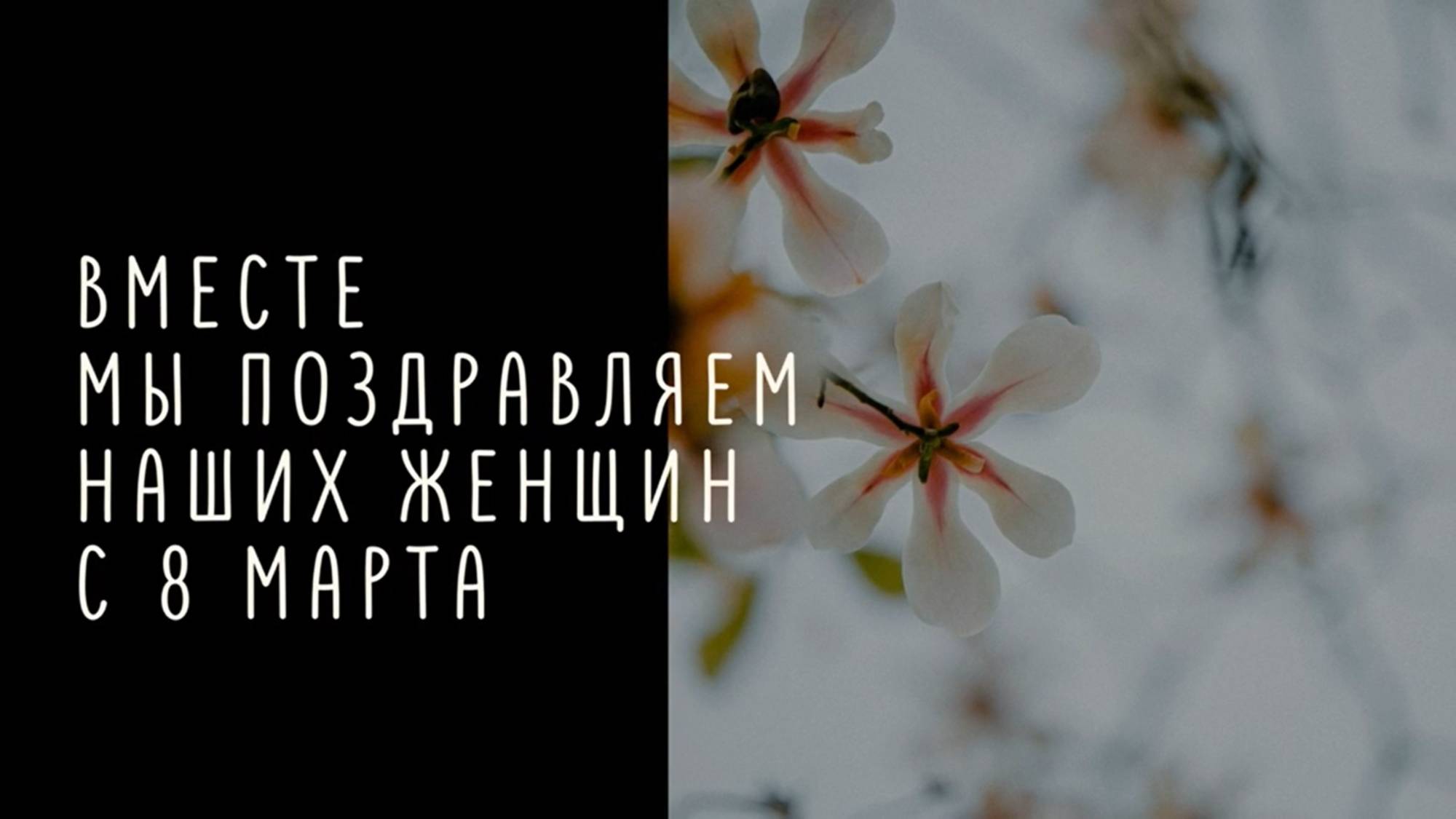 Поздравляем женщин с 8 марта!
