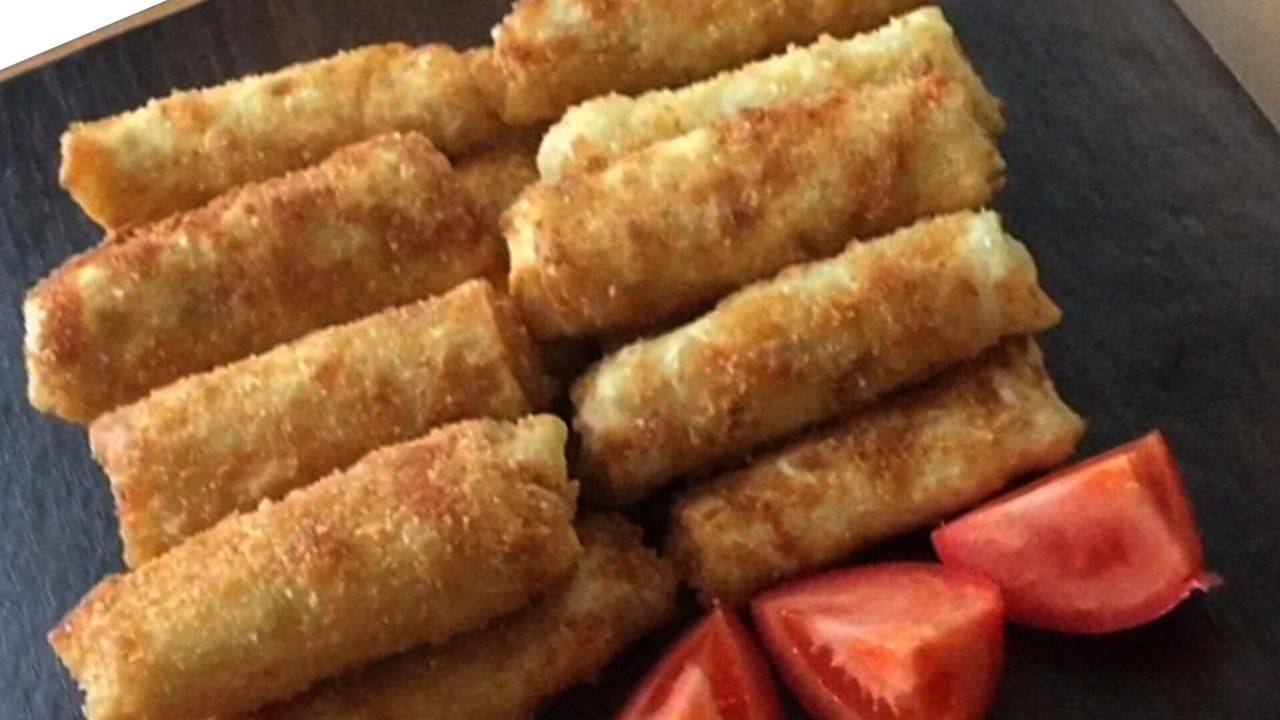 Вкусная закуска из лаваша / Рулетики с хрустящей корочкой