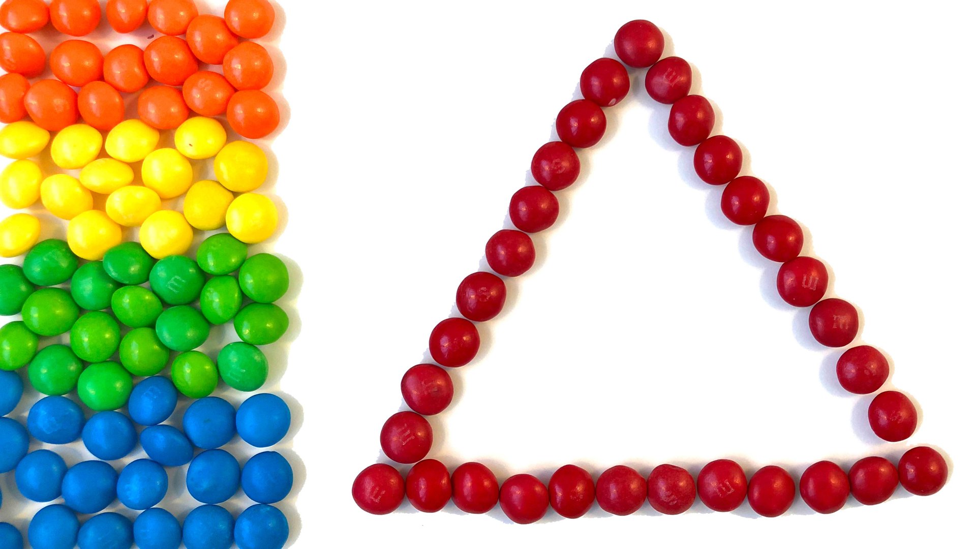 Фигуры и формы | Учим цвета с конфетами | Развивающее видео для малышей