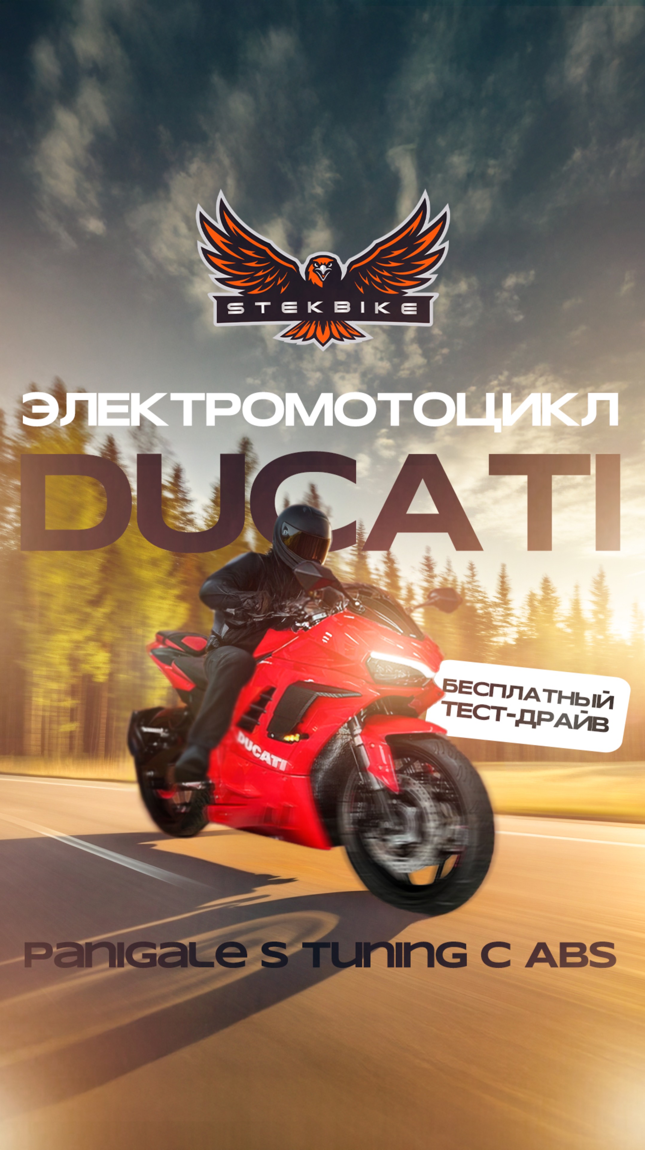 Ducati Panigale S Tuning с ABS — идеальный электробайк для города!