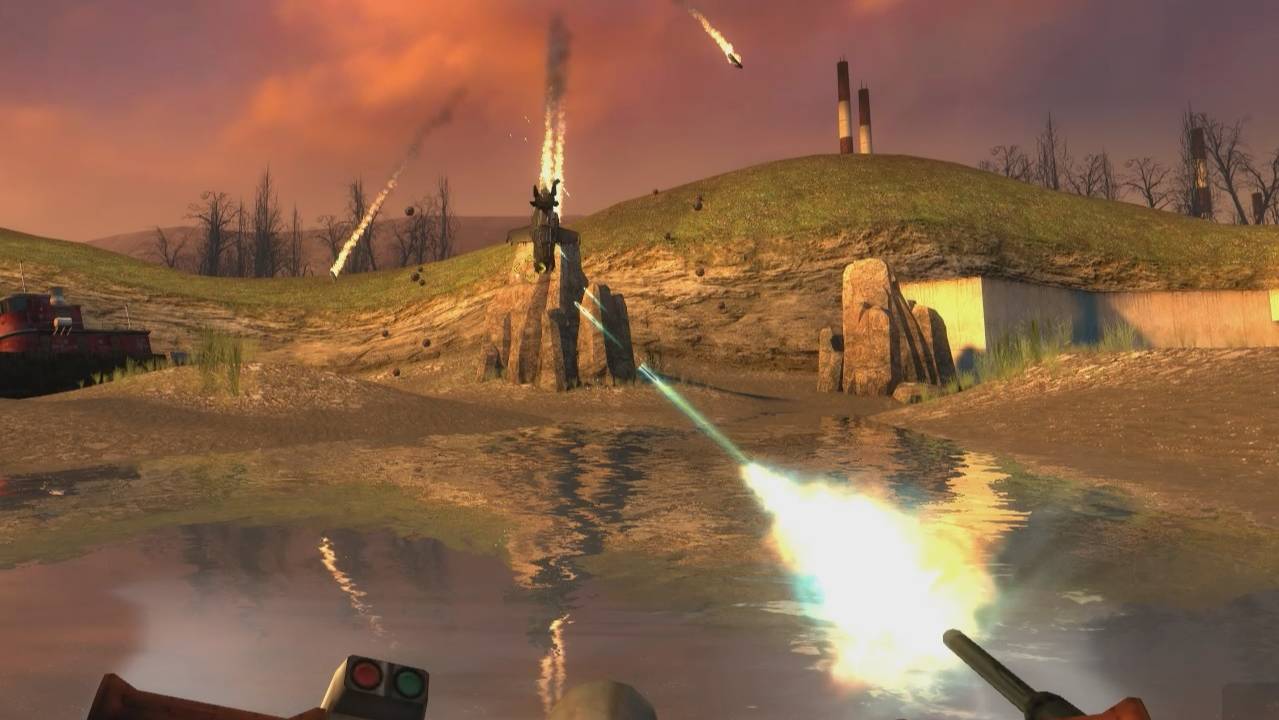 Half Life 2. Полное прохождение игры. Путь на Восточную Чёрную Мезу. Сбиваем вертолёт. #4