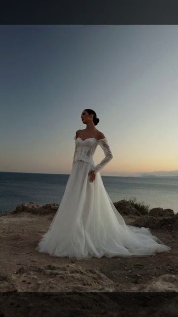 Свадебное платье Олджи из коллекции «Sea Pearl» 2025 от бренда Gabbiano