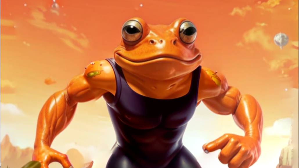 Боевые жабы - сорванцы, проверят на прочность врагов бубенцы. Battletoads in Battlemaniacs (SNES).